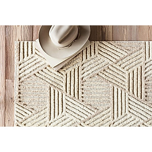 Loloi Ehren Collection EHR-04 Oatmeal/Ivory 2'-3" x 3'-9" Accent Rug