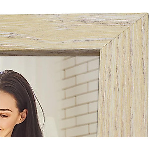 Golden State Art, 5x7 Double Hinged Picture Frame, Two Photo Folding Frames, for Wedding Family Pictures Collage (Beige, Double, 5x7)