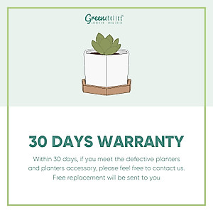 Greenaholics Ceramic Flower Pots - 6 Inch + 5 Inch Planters with Drainage Holes for Succulent Herb Indoor Decoration - Blue, Set of 2