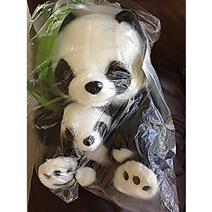 Aurora® Adorable Miyoni® Panda with Cub Stuffed Animal - Lifelike Detail - Cherished Companionship - Black 15 Inches