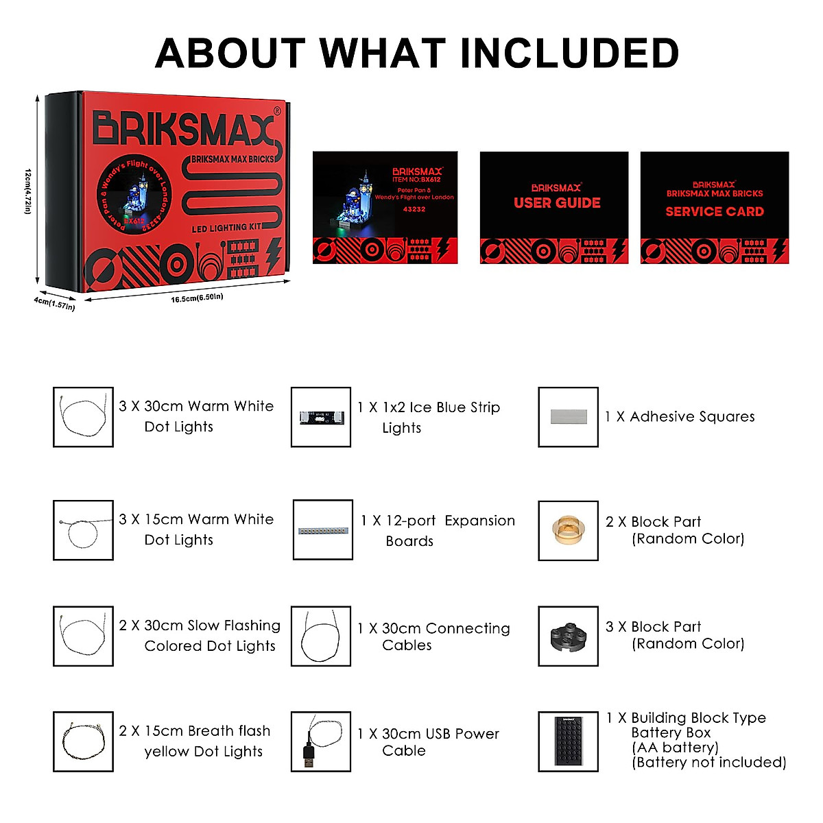 BRIKSMAX Led Lighting Kit for LEGO-43232 Peter Pan & Wendy's Flight Over London - Compatible with Lego Disney Building Set- Not Include Lego Set