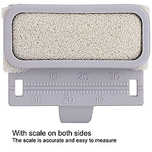 Christmas Carnival Boquite Endo Ruler, 2 Colors Endodontic Files Measure Ruler Oral Cleansing with Finger Ring(Grey)