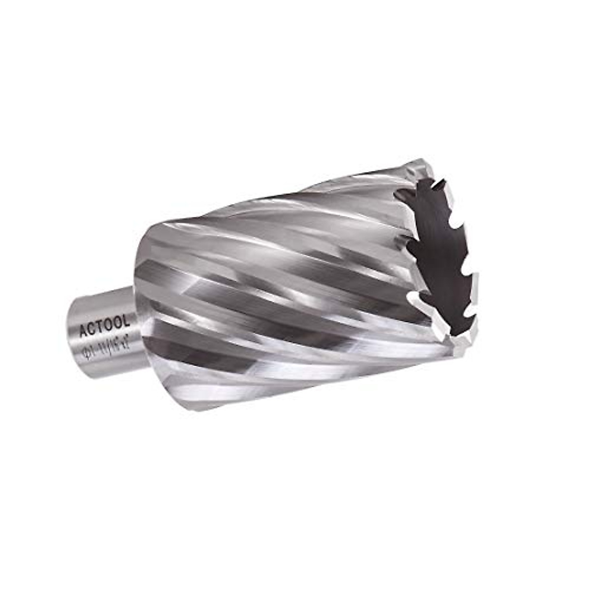 ACTOOL 1-11/16" Diameter × 2" Depth of Cut HSS ANNULAR Cutter with 3/4'' Weldon Shank