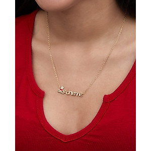 Disney Winnie the Pooh Custom Jewelry - Flash-Plated Name Necklace Personalized - Classic Pooh Bear Customized Name Pendant, Flash Plated