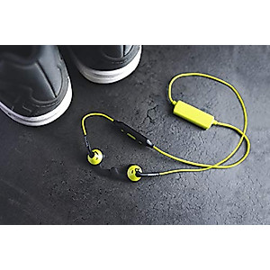 Philips ActionFit in-Ear Wireless Headphones with IPX2 Sweat-Proof Design (SHQ6500CL), Black/Lime Green