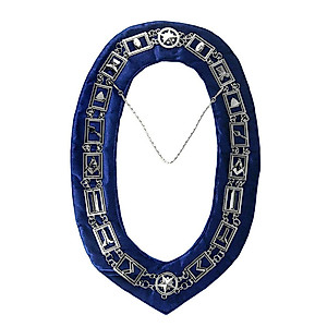 Masonic Blue Lodge Free Masons Officer Aprons 12 Chain Collar 12 Jewels 12 Gloves 12 Set of 12X4 Lot