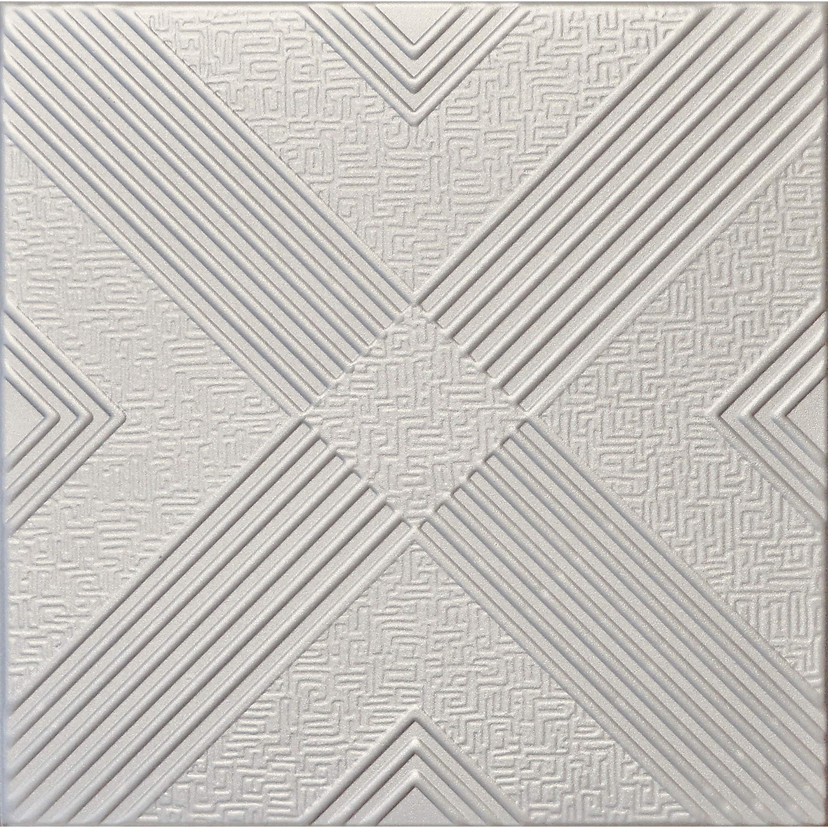 R34 Silver 20x20 Amazing Styrofoam Tin Look Ceiling Tiles Easy to Glue Up On Any Type of Surface