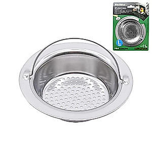 Noridez 2 Pack Upgrade Kitchen Sink Strainer with Handle, Premium Stainless Steel Sink Garbage Disposal Stopper Mesh Basket, Stainless Steel Kitchen Sink Basket Strainer, Wide Rim 4.33" Diameter Large