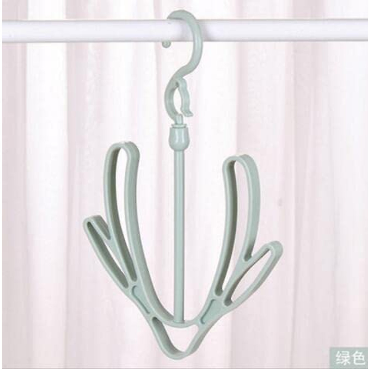 Sisnails Drying Shoe Rack Storage Bag,Windproof Shoe Rack, Drying Shoe Rack Hook, Drying Rack for Rotating Drying Racks, (Green)