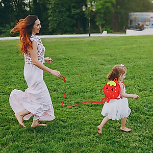 OUOZZZ 11" Cute Animal Toddler Backpack for Boys Girls, Soft Plush Bee Bag Mini Travel Backpacks with Adjustable Strap