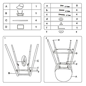 CangLong Faux Leather Back and Footrest Modern Counter Stool Chair Height for Pub Coffee Home Dinning Kitchen, Set of 2, Black