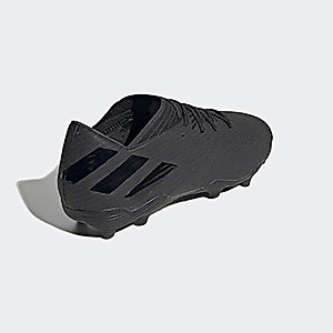 adidas Men's Nemeziz 19.2 Firm Ground Boots Soccer Shoe, Black/Black/Utility Black, 7 M US