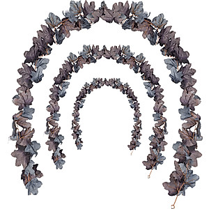 3 Pieces Maple Leaves Fall Garland 5.9 Feet Artificial Fall Leaf Garland Decorative Hanging Vines for Home Garden Party Wedding Thanksgiving Christmas Ornament
