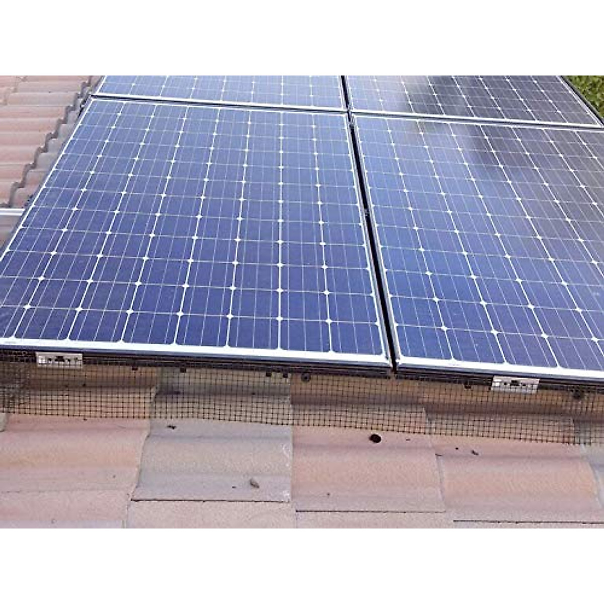 Bird Barrier Wire Mesh Screen for Solar Panel Protection 100’ X 12” X 1/2” Black PVC Coated, Protect Your Solar Panels - Fastener Clips Sold Separately