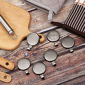 Jetec 6 Pcs Magnetic Hooks for Fridge Magnetic Wreath Hanger Attract Reliable Neodymium Magnetic Hooks for Christmas Kitchen, House, Workplace, Office and Garage Door Decoration