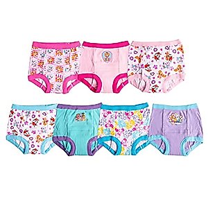 Paw Patrol Girls Toddler Potty Training Pants With Chase, Skye & More With Success Chart & Stickers Size 18, 2T, 3T, 4T, 7-Pack, 4T