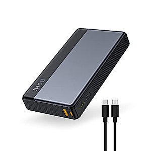 AOHI Laptop Power Bank, 100W 30000mAh USB C Portable Laptop Charger, PD3.0 Fast Charging Phone Laptop Charger Battery Pack for MacBook Pro/Air, XPS, iPad Pro, iPhone 14/13/12, Galaxy, Switch, Black