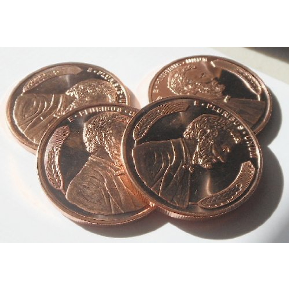 1 Oz Uncirculated .999 Fine Copper Round Lincoln Head Design