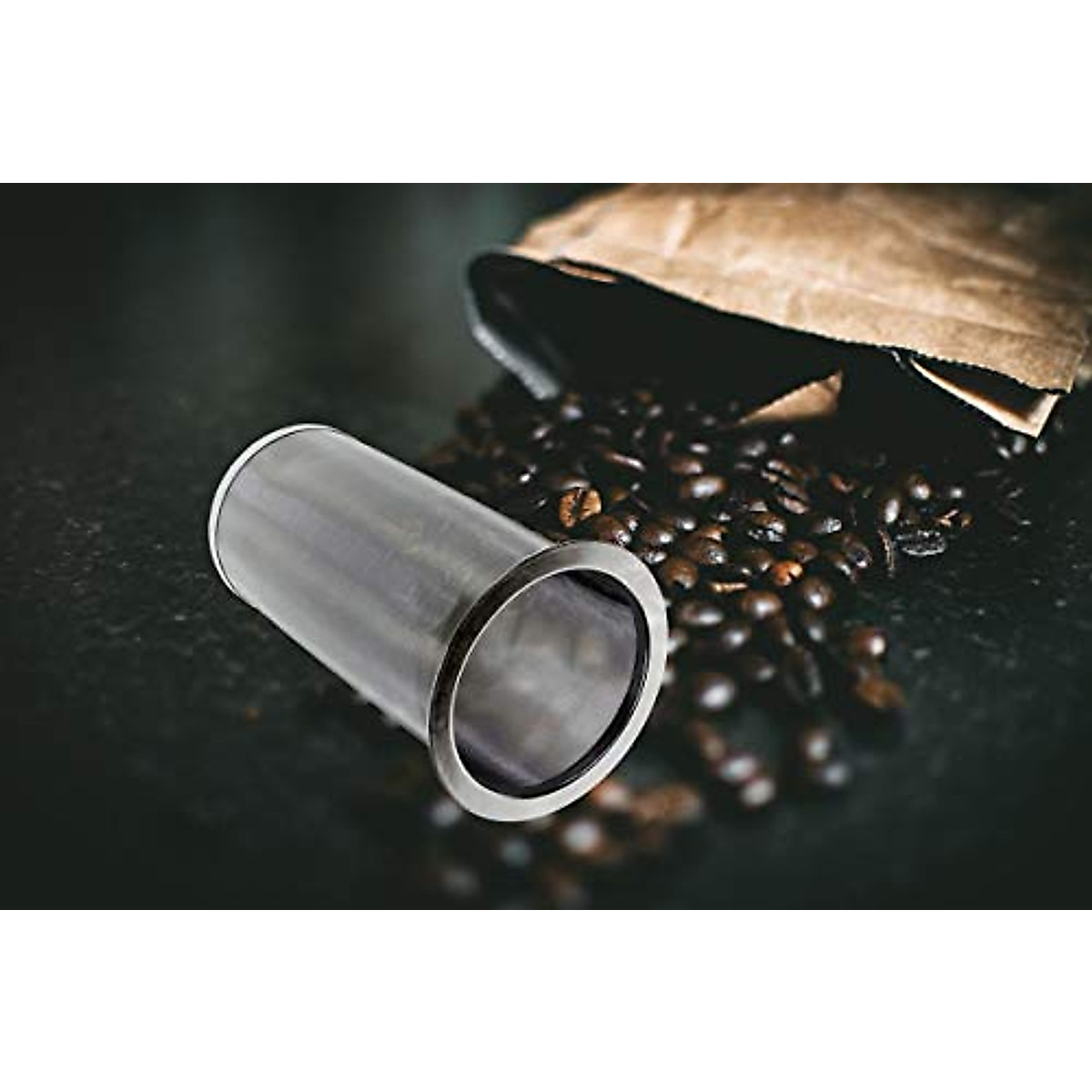 MODERNJOE'S Premium Infuser Cold Coffee Maker for 2QT Wide Mouth Mason Jars by Modern Joe's. Perfect for Ice Coffee and Tea. Heavy Duty Gauge 100 Micron Mesh 304 Stainless Steel