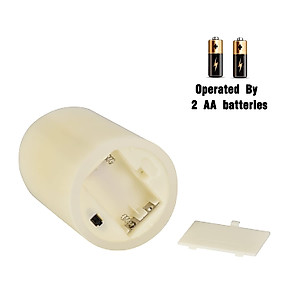 Vickiss Flameless Candles LED Candles Set of 12 (D:3" X H:4") Battery Operated Candles Flickering Bulb Pillar Ivory Real Wax Electric Candles with Remote and Timer for Home Decoration