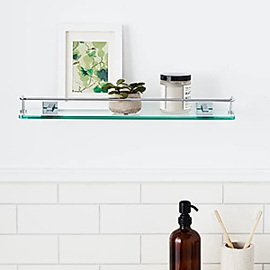Kraus KEA-14445CH Aura Bathroom Accessories - Shelf with Railing