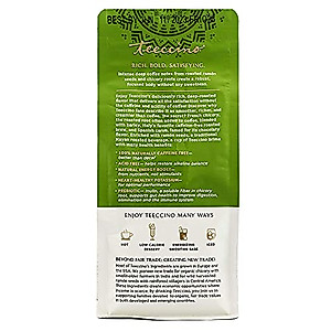 Teeccino French Roast Chicory Coffee Alternative - Ground Herbal Coffee That’s Prebiotic, Caffeine-Free & Acid Free, Dark Roast, 11 Ounce