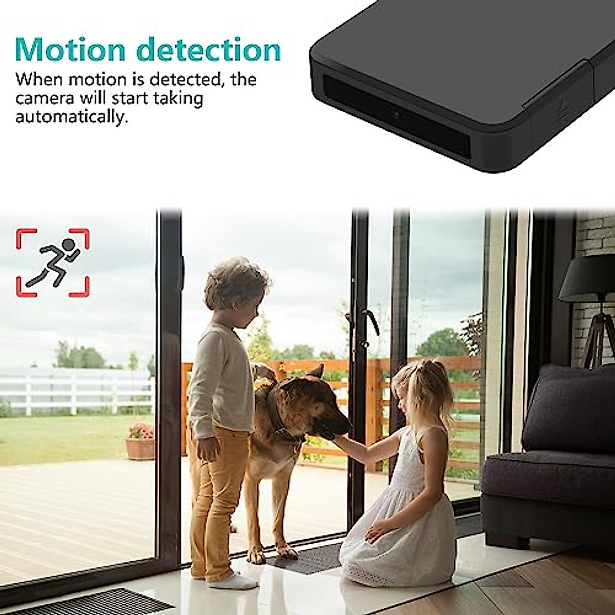 KEHZKCT 64GB Spy Camera Hidden Camera 10000 mAh Full HD 1080P Mini Spy Hidden Camera,Nanny Cam Hidden Camera,Small Security Hidden Camera with Gravity Sensor/Night Vision - No WiFi