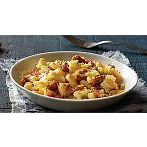 Gourmet Kitchn Jimmy Dean Meat Lovers Breakfast Bowls - 3 Boxes (8 Bowls Each, 24 Bowls Total) - Potatoes, Sausage, Eggs, Cheddar Cheese and Bacon - Frozen Meal