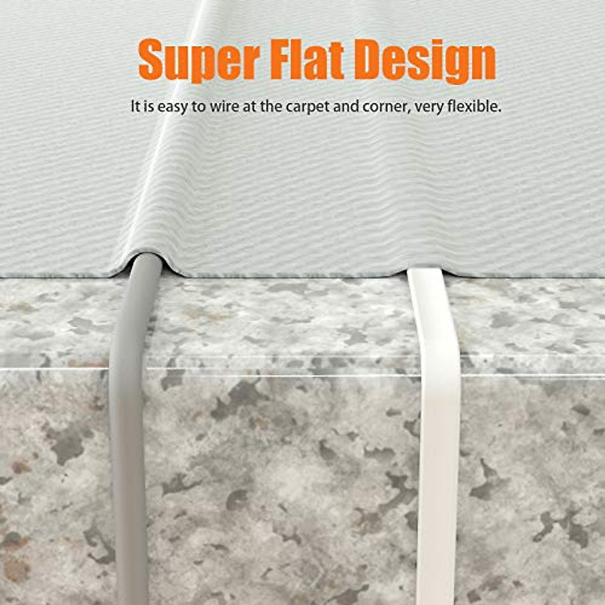 FURUI 100ft Cat8 Flat Ethernet Cable, Cat8 Flat Cable 28AWG, Indoor & Outdoor High Speed 40Gbps 2000Mhz, Weatherproof U/FTP UV Resistant for Xbox, PS4, Router, Gaming, PC