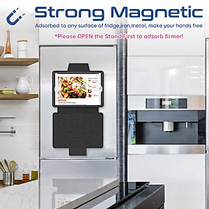 SEYMAC stock Case for iPad 9th/8th/7th Generation 10.2'', Strong Magnetic Auto Sleep Shockproof Case with Absorbing Multi-Angles Stand, Pen Holder, Card Slot (Black)