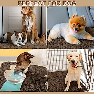 Chumia 3 Packs Guinea Pig Cage Liners Bedding Winter Warm Critter Nation Cage Liner for Rabbit Small Animals Cage Absorbent Pee Pad Supplies Bed Mat (Brown,16 x 24 Inch)