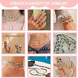 64800pcs Glass Seed Beads for Jewelry Making Kit, 144 Colors 2mm Small Seed Beads with Accessories for Bracelets Rings Necklaces Making, DIY, Craft