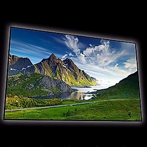 LIRUXUN 2.35:1 Format 4K Thin Bezel Fixed Frame Projection Screen with Cinema Grey Frame Screen (Size : 180 inch)