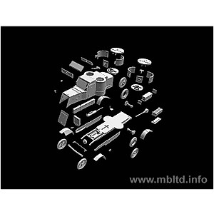 Master Box MB72008 1/72 British Austin Mk.4 Armored Car with Hotchkiss Machine Gun Plastic Model