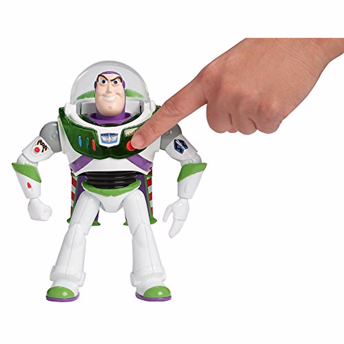 Disney Pixar Toy Story 4 Blast-Off Buzz Lightyear Figure, 7 in / 17.78 cm-Tall, with Lights, Phrases, Sounds and Pop-Out Wings, Gift for Kids 3 Years and Older [Amazon Exclusive]