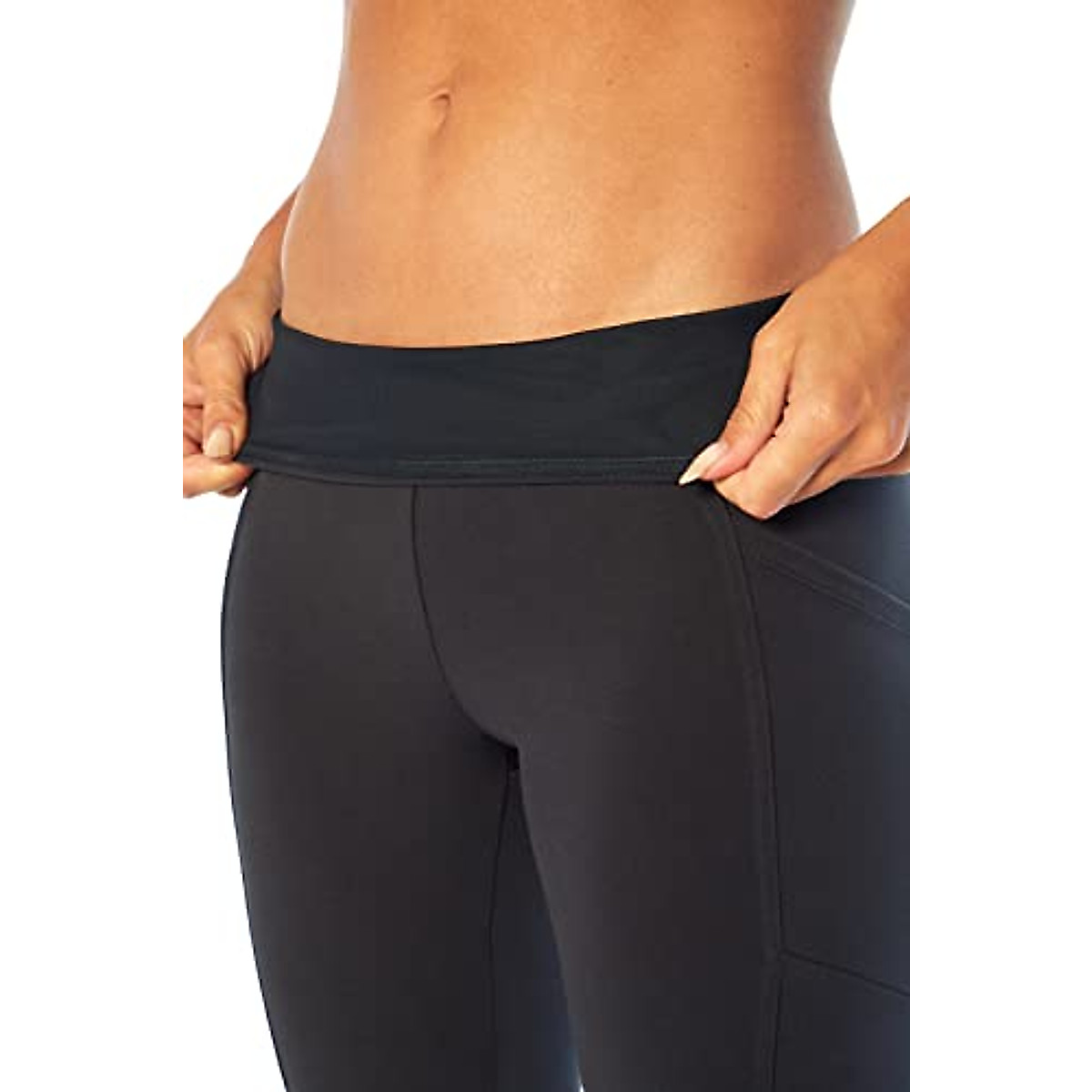 Marika Women's Standard Cameron High Rise Tummy Control Legging, Black, Medium