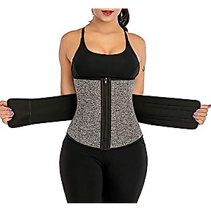 Women's Waist Trainer Sauna Belt Hourglass Body Shaper Neoprene Sweat Corset for Weight Loss