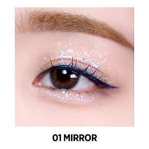 UNICORN GLOW Gleam Eye Glitter 01 Mirror, Liquid Glitter Eyeshadow for High Impact Glam Looks 0.14 oz. / 4 g Made in Korea