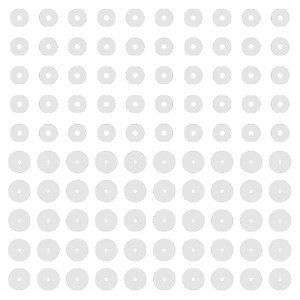 BodyAce 100pcs Clear Silicone Earrings Backs, Clear Piercing Disc for Piercing Bump, Plastic Disc Pads Stabilize Earlobe Support Patches (Disc Diameter: 3,7mm)