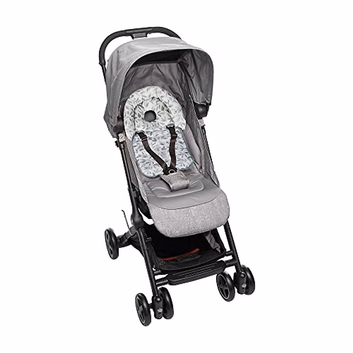 Boppy Head Support Noggin Nest, Sage Watercolor Leaves, for 3- or 5-Point Harness Systems, Helps Prop Baby’s Head in Bouncers, Strollers and Swings, 0-4 Months