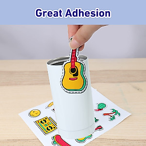 Koala Printable Vinyl Sticker Paper for LASER Printer, 20 Sheets Matte White Waterproof Sticker Paper 8.5X11 Inch, Work with Cutting Machine