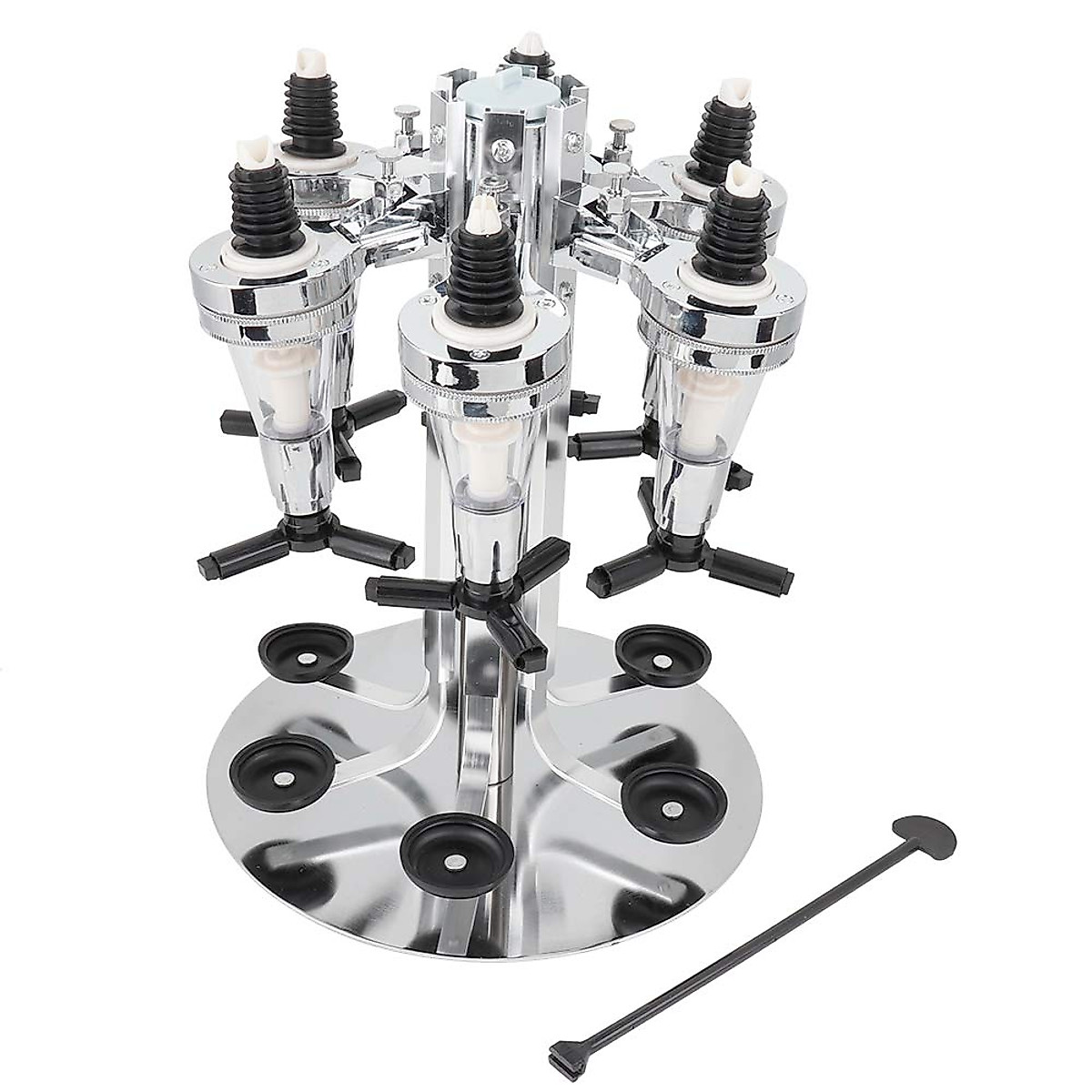 Liquor Dispenser Alcohol Dispenser Bar Dispenser Bottle Liquor Dispenser Bar Rotating Liquor Holder 6 Bottle Professional Alcohol Dispenser Station