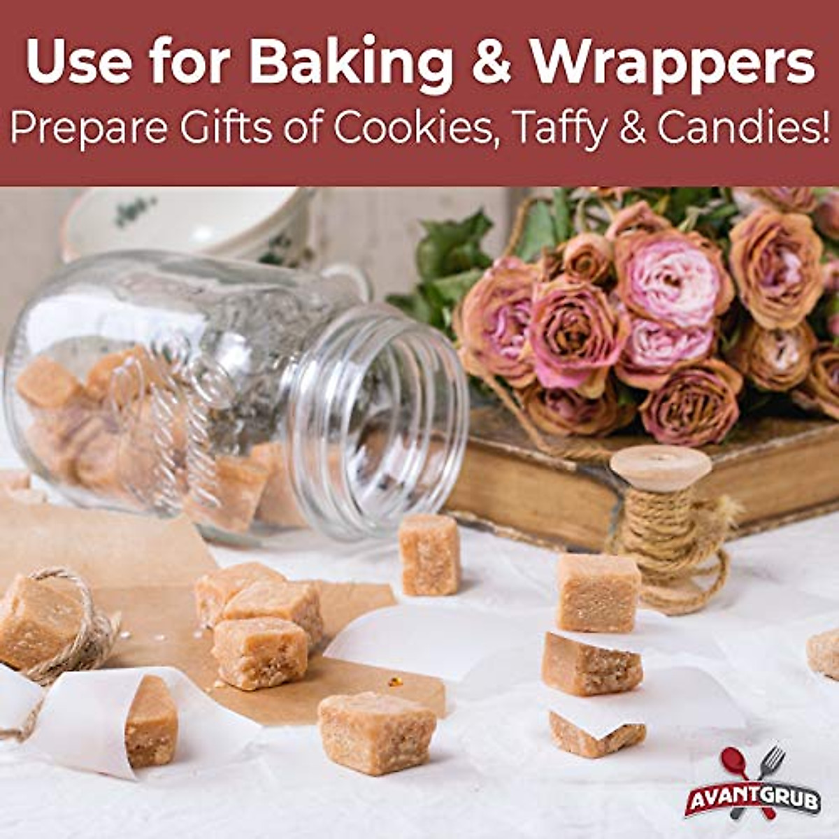 Restaurant-Grade Burger Press and Patty Paper Combo Set. Cast Aluminum 4.5 Inch Hamburger Maker with 1000 Pk 4.75 x 5 Nonstick Wax Butcher Squares! Great for .25 Lb Ground Beef or Chop Steak Patties.