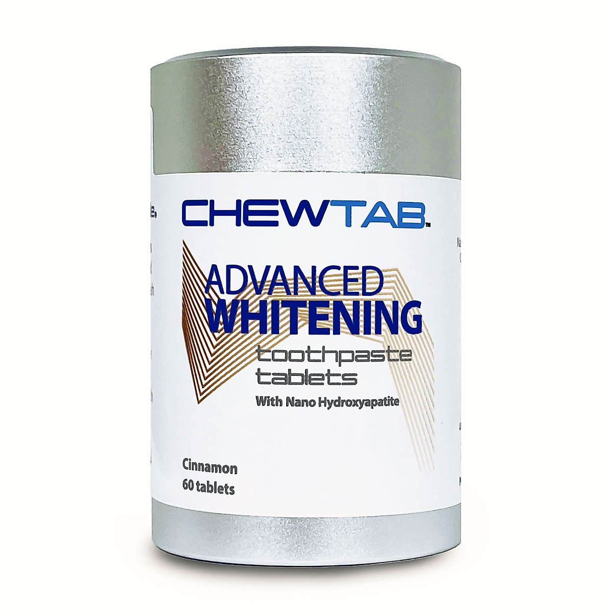 Weldental Chewtab Advanced Whitening Toothpaste Tablets with Nano-Hydroxyapatite Cinnamon
