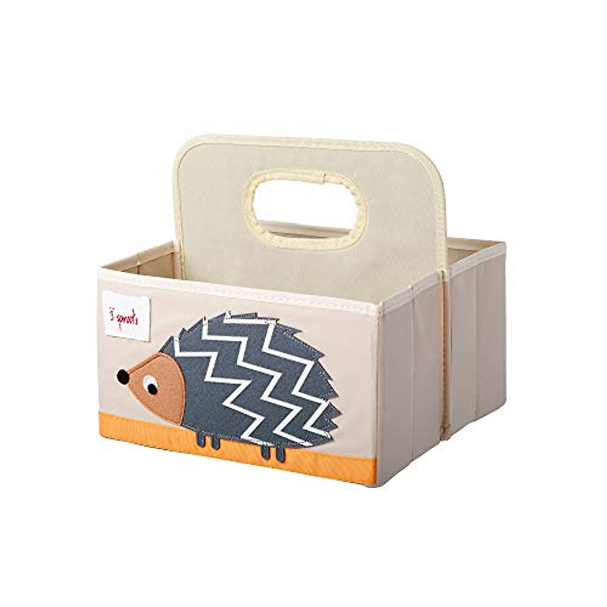 3 Sprouts Baby Diaper Caddy - Organizer Tote Bag for Baby Essentials Boy or Girl - Baby Shower Basket - Nursery Must Haves - Registry Favorites - Newborn Caddie Car Travel, Hedgehog