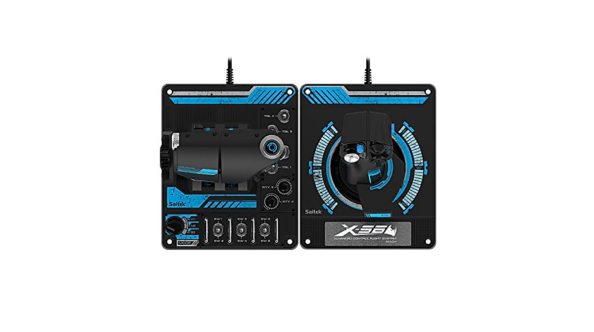 Logitech Pro Flight X56 Rhino HOTAS - Precision Space & Flight Sim ...