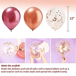 30th Birthday Decorations Set - Happy 30th Birthday Decorations with Happy Birthday Banner, Rose Gold Foil Curtains, Dirty 30 Balloons Kit, Rose Gold Sash - 30th Birthday Decorations for Her