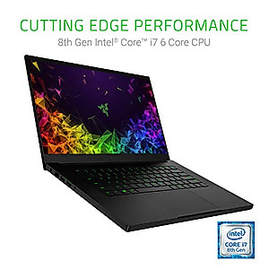 Razer RZ09-02705E75-R3U1 Blade 15: 15.6" Gaming Laptop - 60Hz Full HD Thin Bezel - 8th Gen Intel Core i7-8750H 6 Core - NVIDIA GeForce GTX 1060 Max-Q - 16GB RAM - 256GB SSD + 2TB HDD - Windows 10 -, 15-15.99 inches