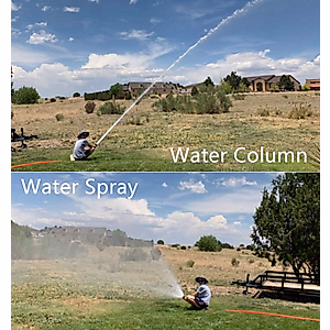 SAFBY Fire Hose Nozzle Brass Fire Equipment Spray Jet Fog (1" NPT/NPSH)