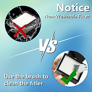 Improvedhand Filters Replacement Fit for i-Robot Roomba E I & J Series i1 i3 i3+ i4 i5/plus i7 i7+/plus i6 i6+ i8 i8+ E5 E6 E7 Vacuum Cleaner parts 4639161,12Pack Filter Replacements+1 Cleaning Brush